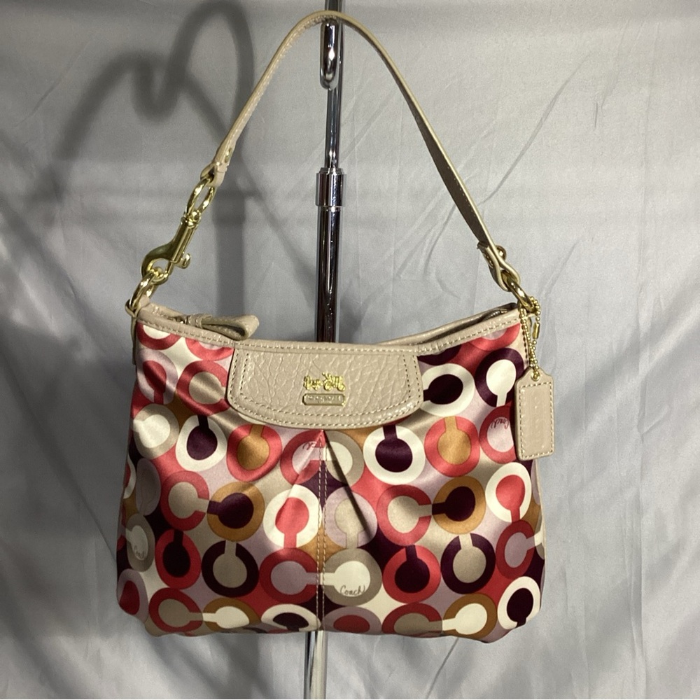 Coach Small Madison Op Art Multicolor Bag With Hang T… - Gem